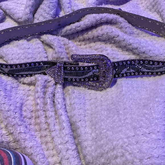 Nocona | Accessories | Nocona Y2k Grunge Rhinestone Sparkly Belt | Poshmark